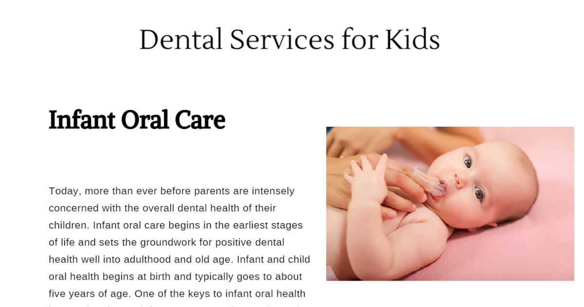 Infant Oral Care