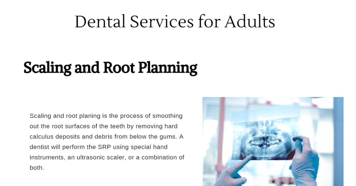 Scaling and Root Planning